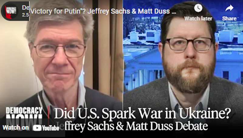 ‘A Victory for Putin’? Jeffrey Sachs & Matt Duss Debate US-Russia Talks ...